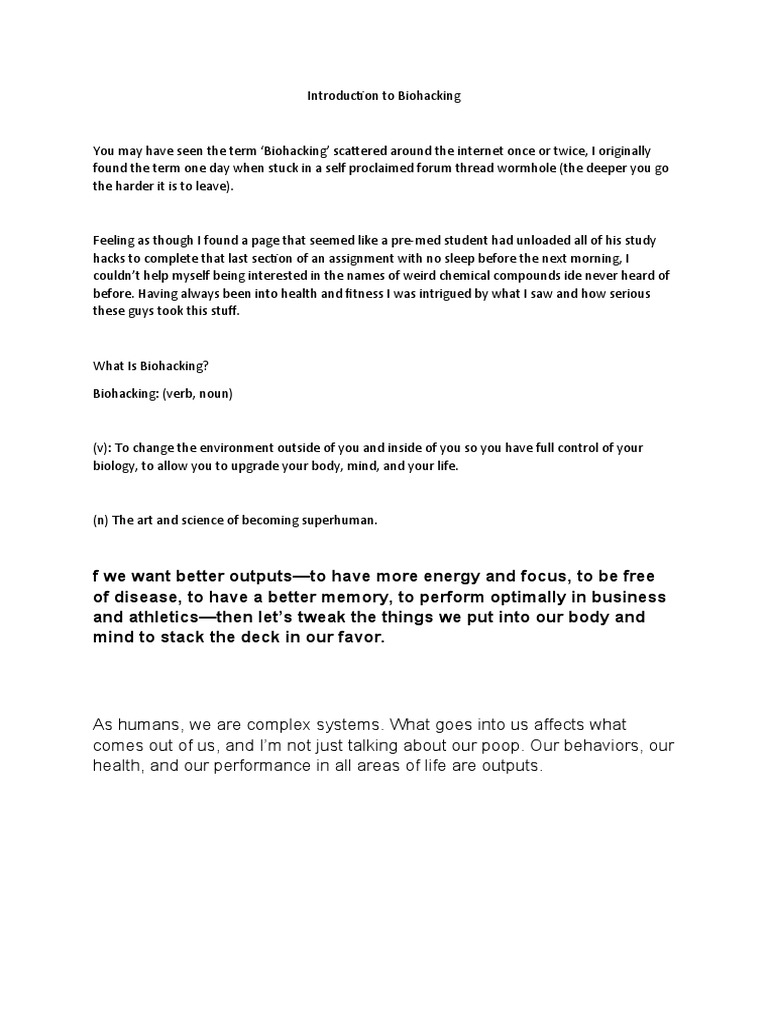 biohacking | PDF