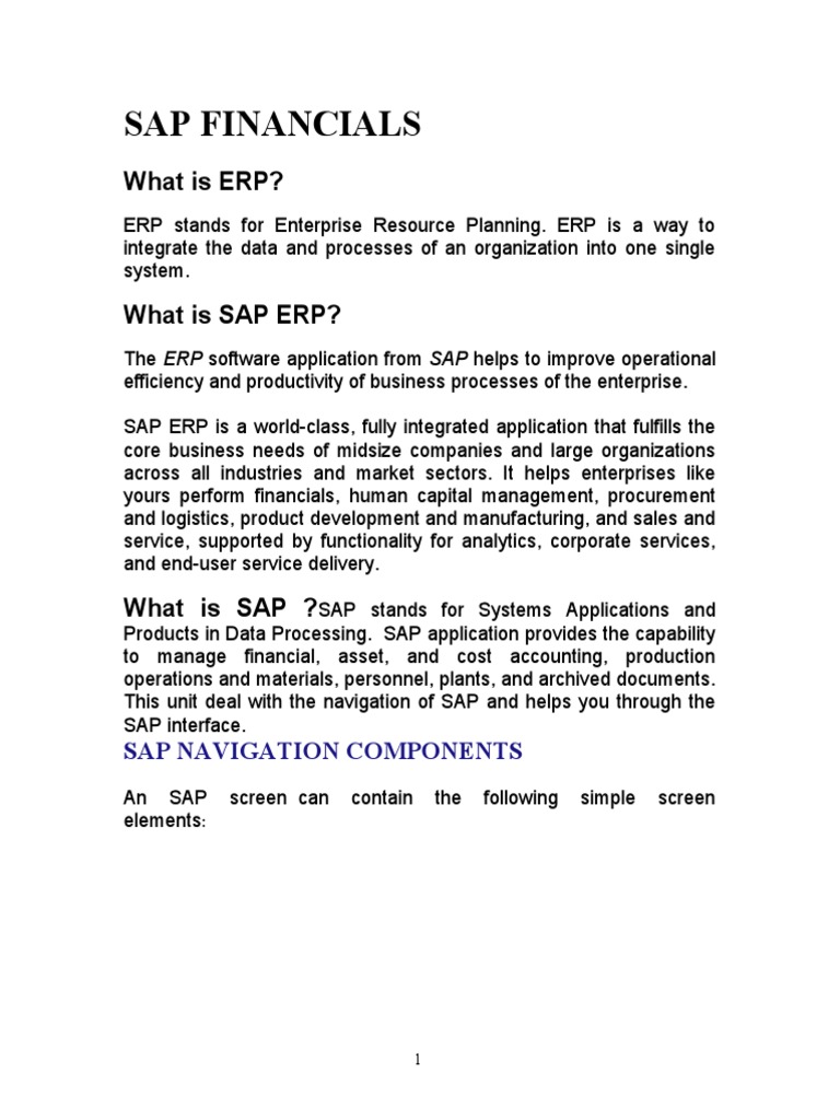 SAP FICO-Material | PDF | Accounts Payable | Debits And Credits