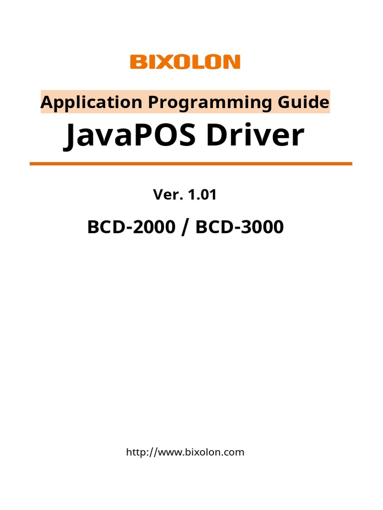Manual JavaPOS LineDisplay English V1.01 | Download Free PDF ...