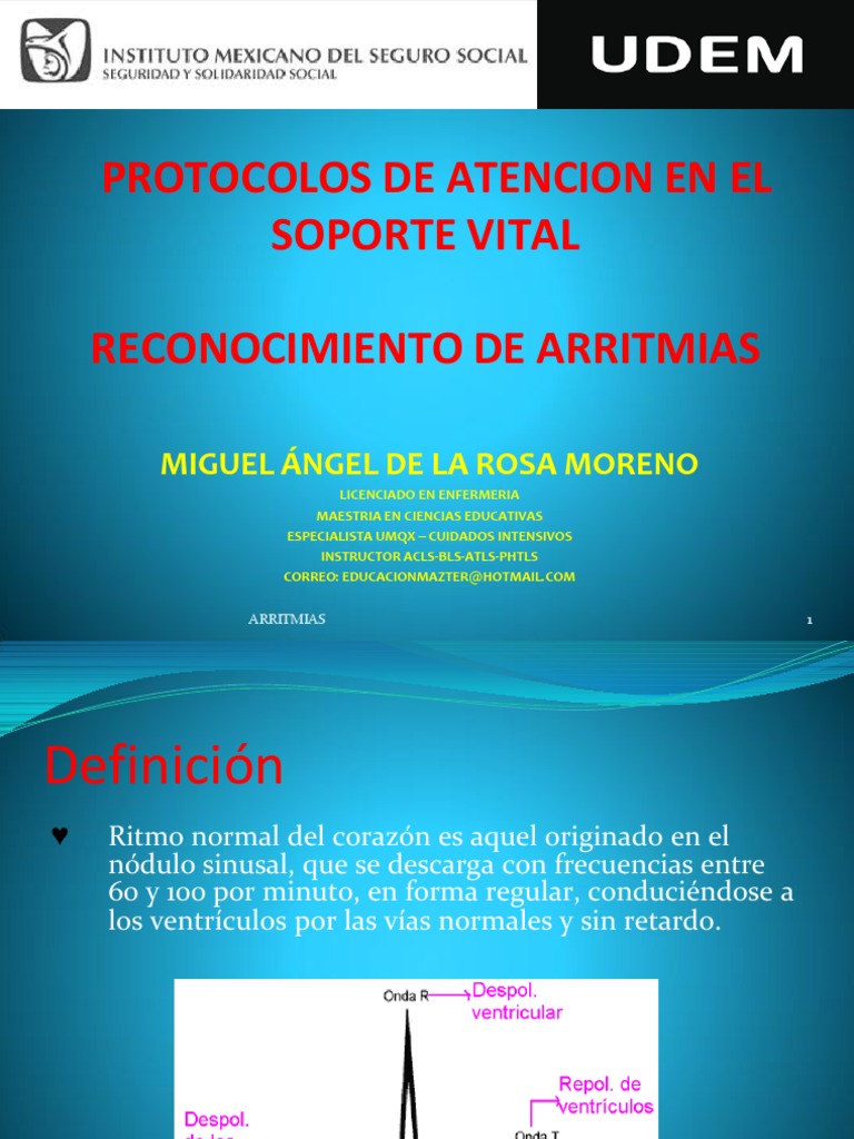 Arritmias ACLS 1 | PDF | Electrocardiografia | Cardiología