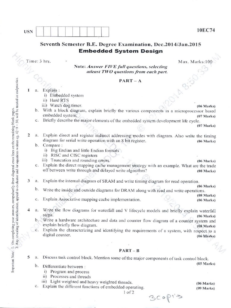 Embedded System Design | PDF | Embedded System | Cache (Computing)