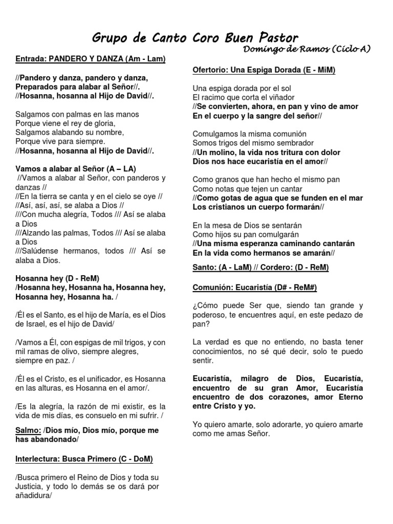 Domingo de Ramos | PDF | eucaristía | Adoración Cristiana Y Liturgia