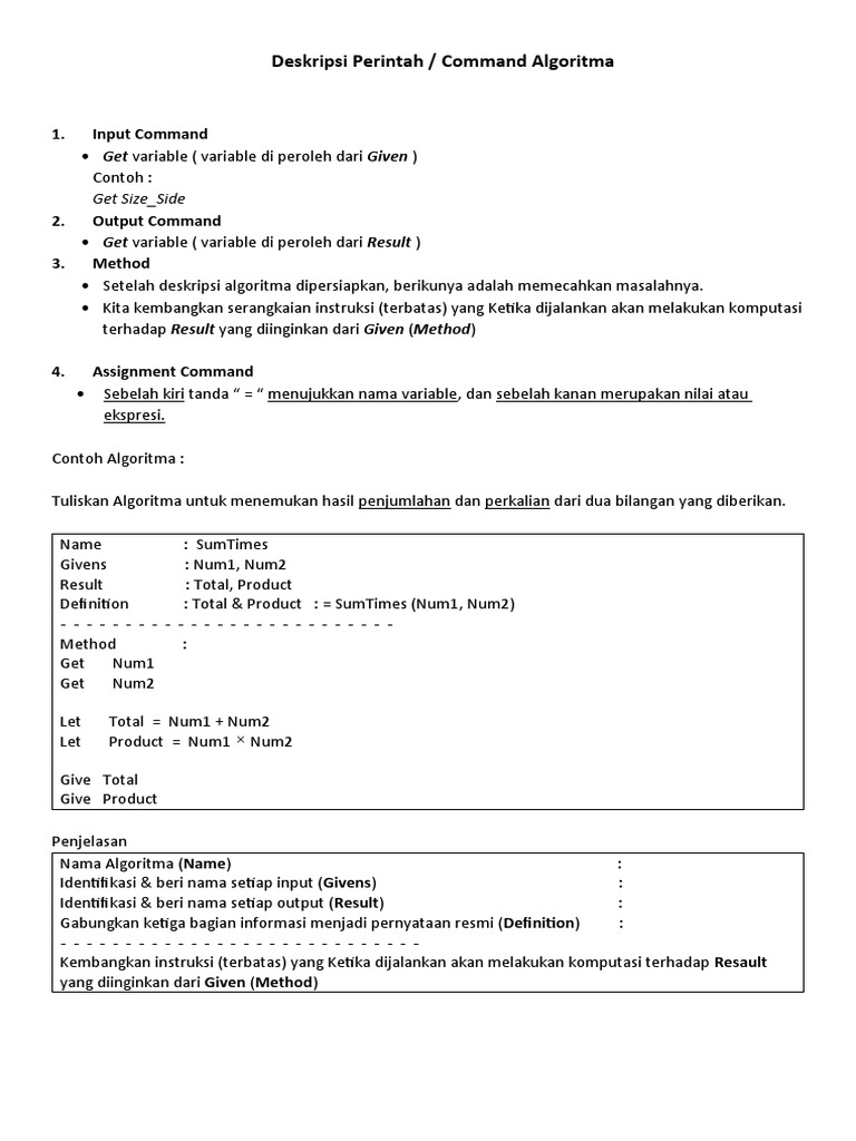 Rumus Algoritma | PDF | Teknologi & Rekayasa