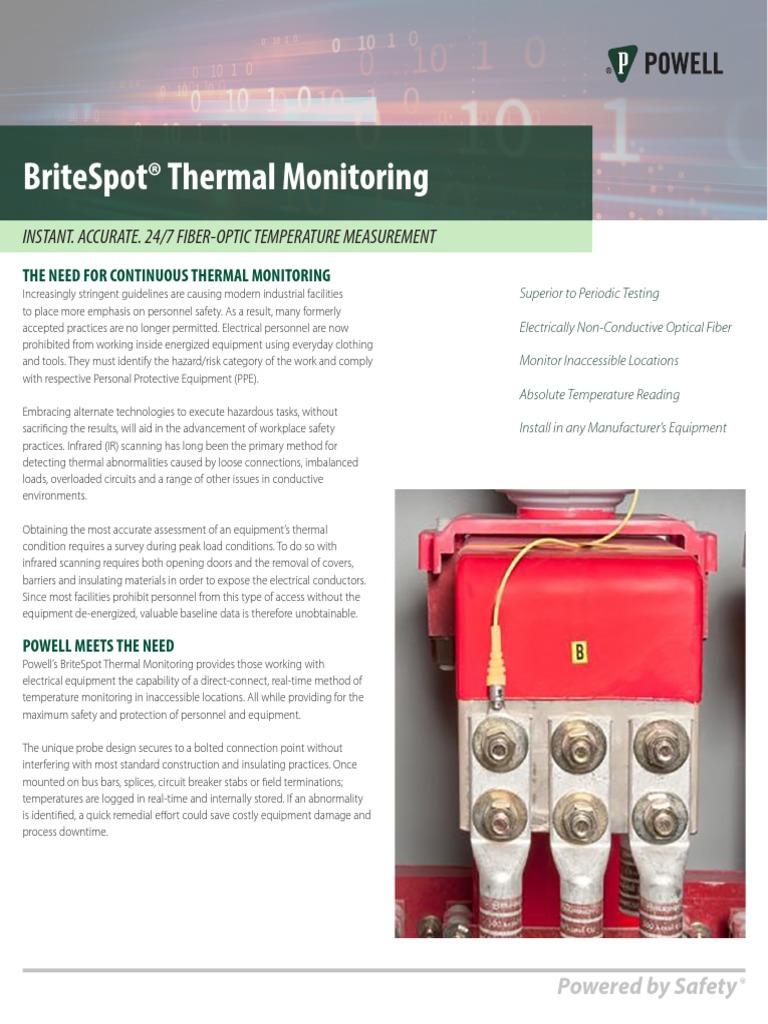 BriteSpot Thermal Monitoring | PDF | Optical Fiber | Network Switch