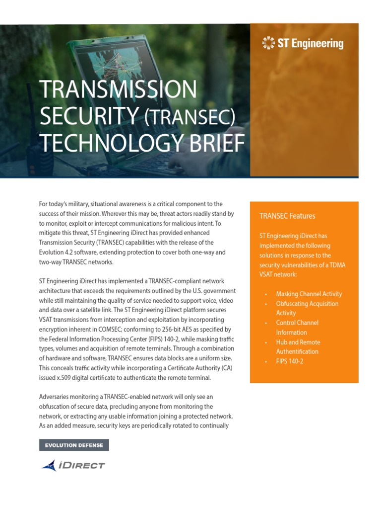 TechBrief GovDef TRANSEC | PDF | Computer Network | Security