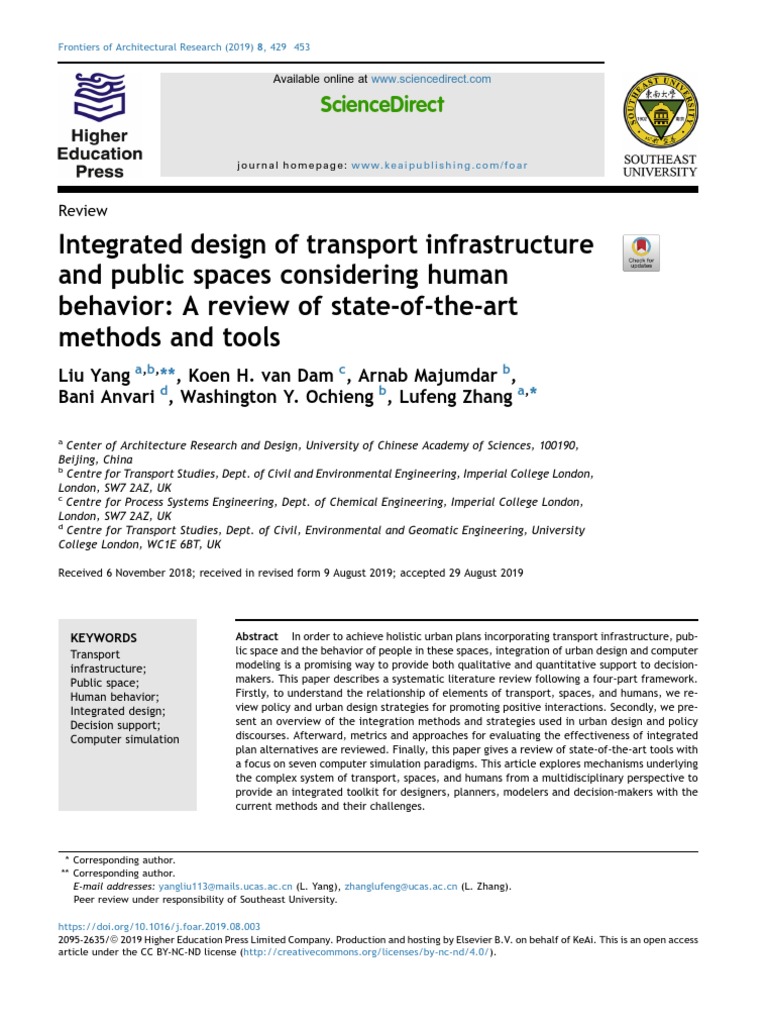 Urban Design & Transport Integration | PDF | System | Simulation