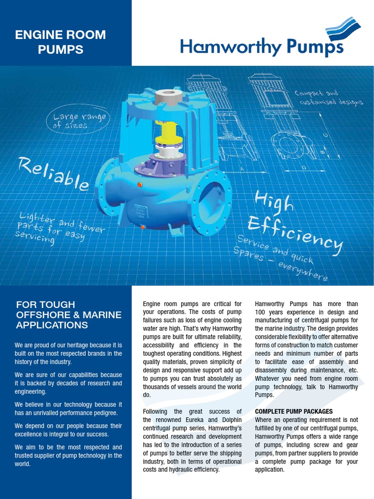Hamworthy Engine Room Pumps AVTP Revision | PDF | Pump | Hydraulics