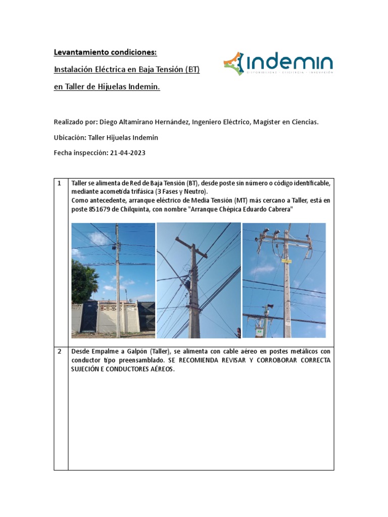 Levantamiento Eléctrico | PDF | Enchufes y tomas de corriente alterna | Cableado eléctrico