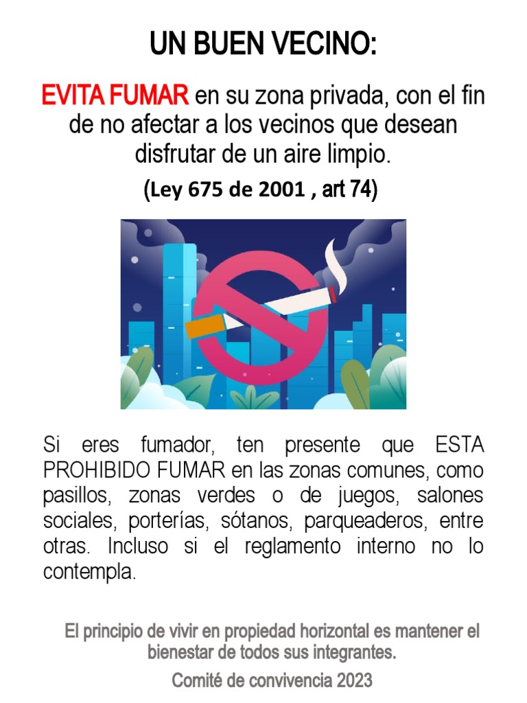 Un Buen Vecino No Fuma | PDF