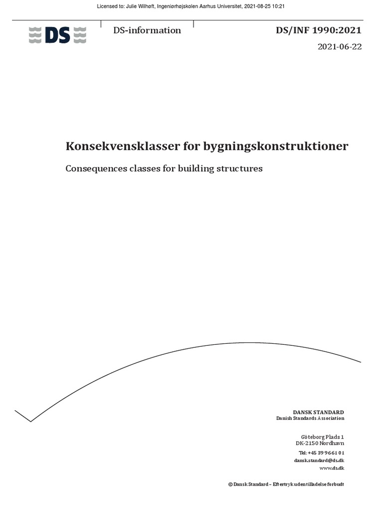 DS/INF 1990:2021 Konsekvensklasser | PDF
