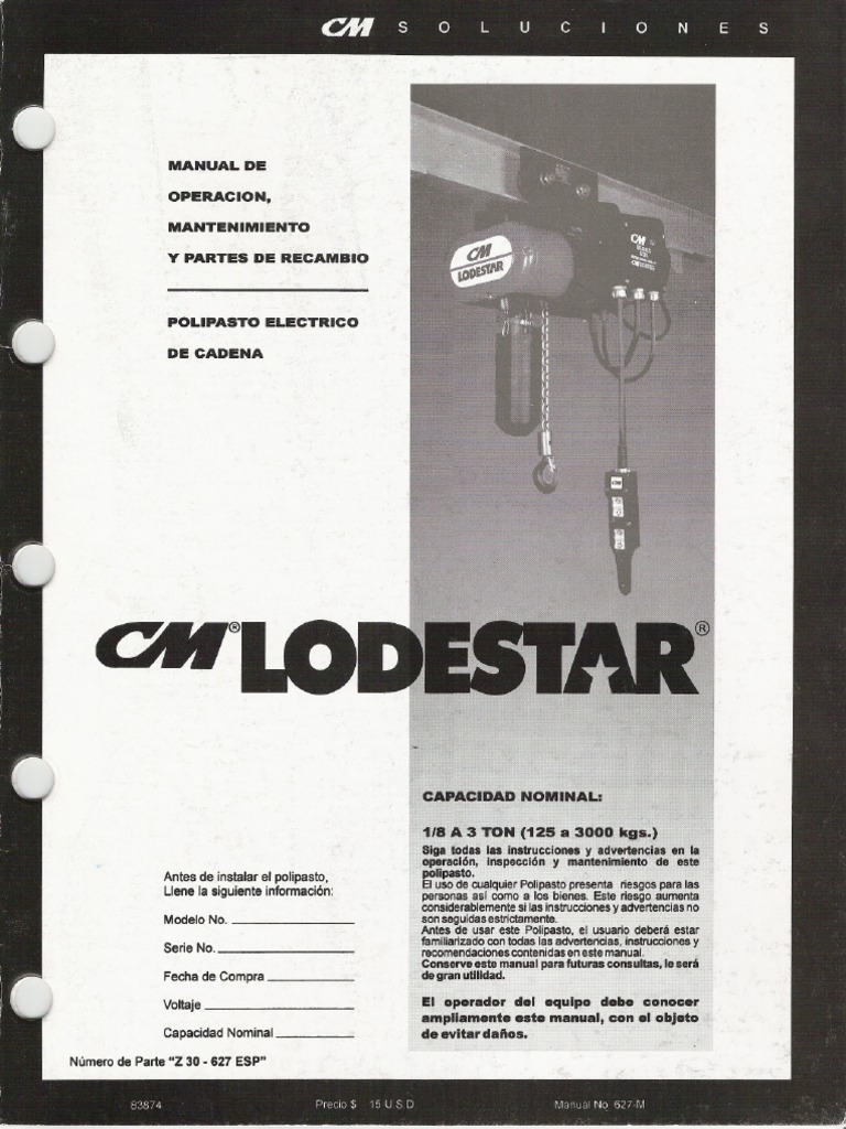 Manual Lodestar Español | PDF | Tornillo | Soldadura