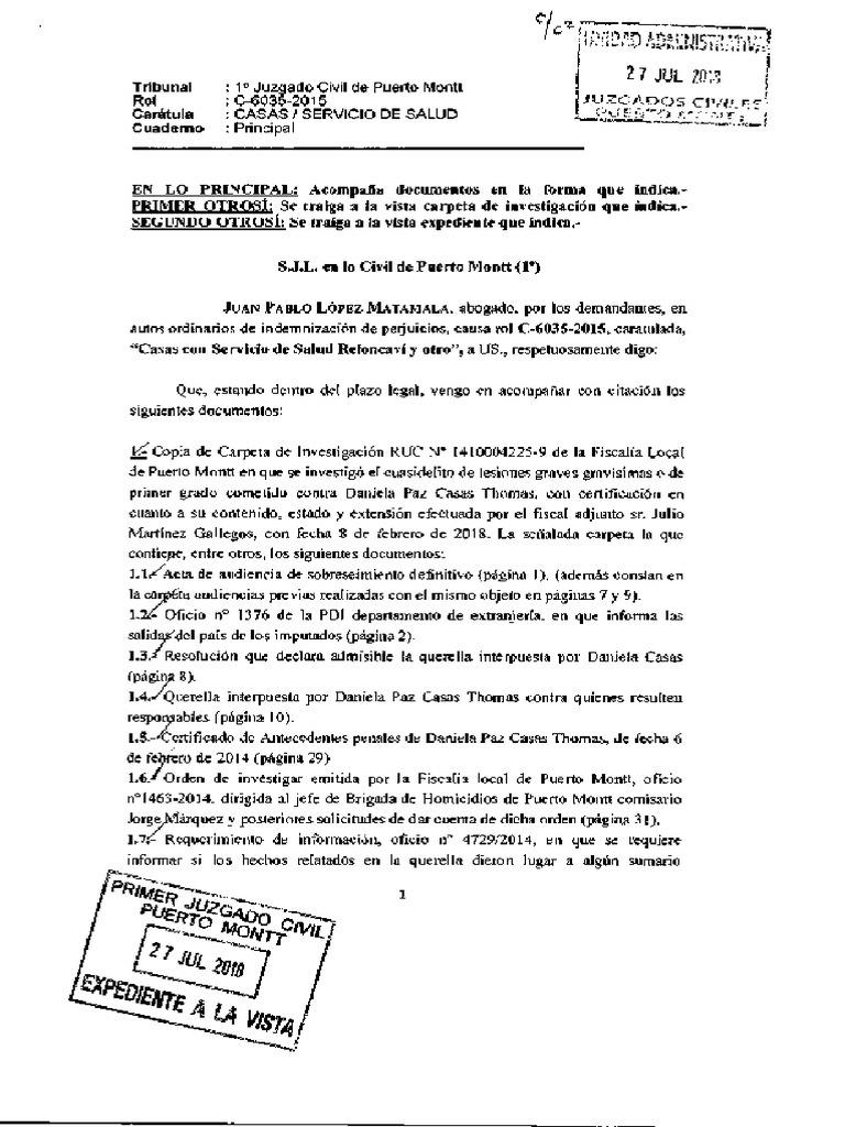 Acompaña Documentos en La Forma Que Indica | PDF