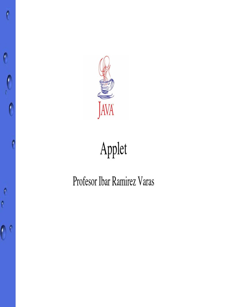 Applet 2010 | Download Free PDF | Java (lenguaje de programación ... Applet 2010 | Download Free PDF | Java (lenguaje de programación ...