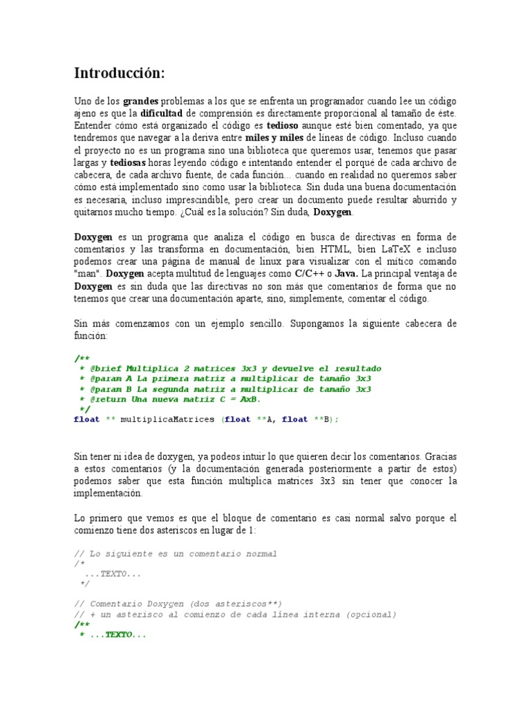 Doxygen | PDF | HTML | Archivo de computadora