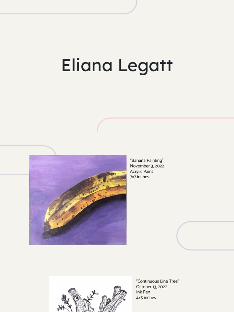 Eliana Legatt's Artworks Collection | PDF | Social Science