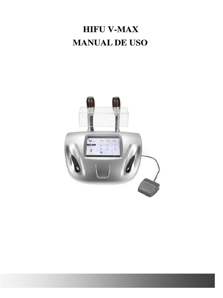 Manual Hifu V Max | PDF | Medicina | Medicina CLINICA
