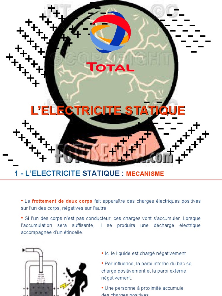 L'électricité Statique | PDF | Électricité | Électrostatique
