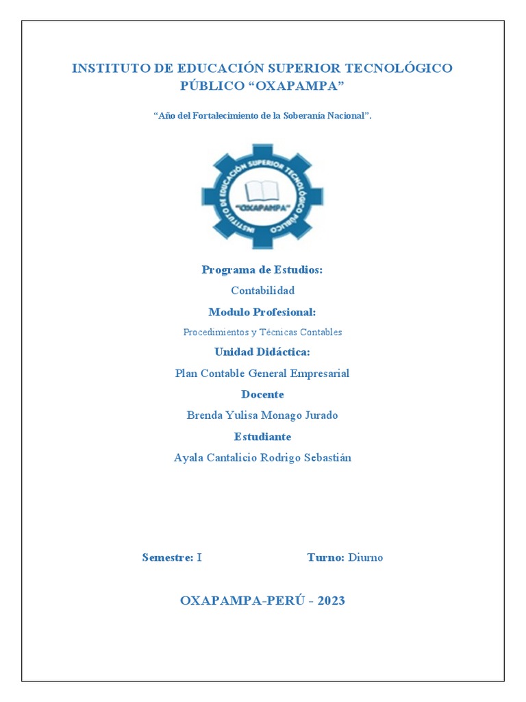 CARATULA Instituto | PDF