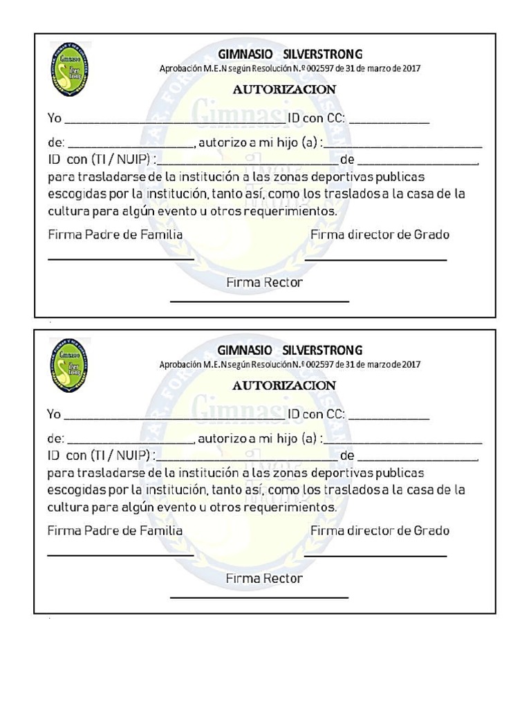 Formato de Permisos | PDF