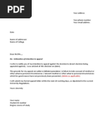 Sample University Deferment Letter PDF | PDF