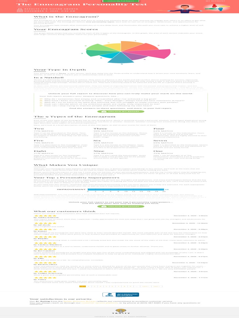 The Enneagram Personality Test - Truity | PDF | Self-Improvement