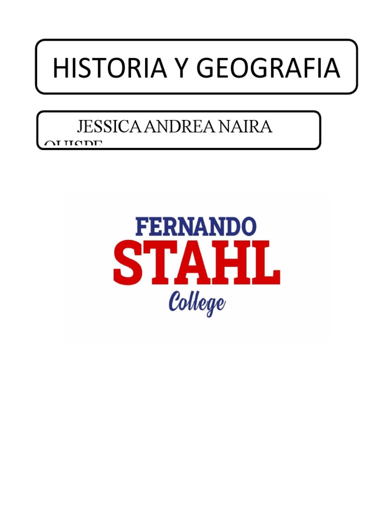 Historia Y Geografia: Jessica Andrea Naira Quispe | PDF