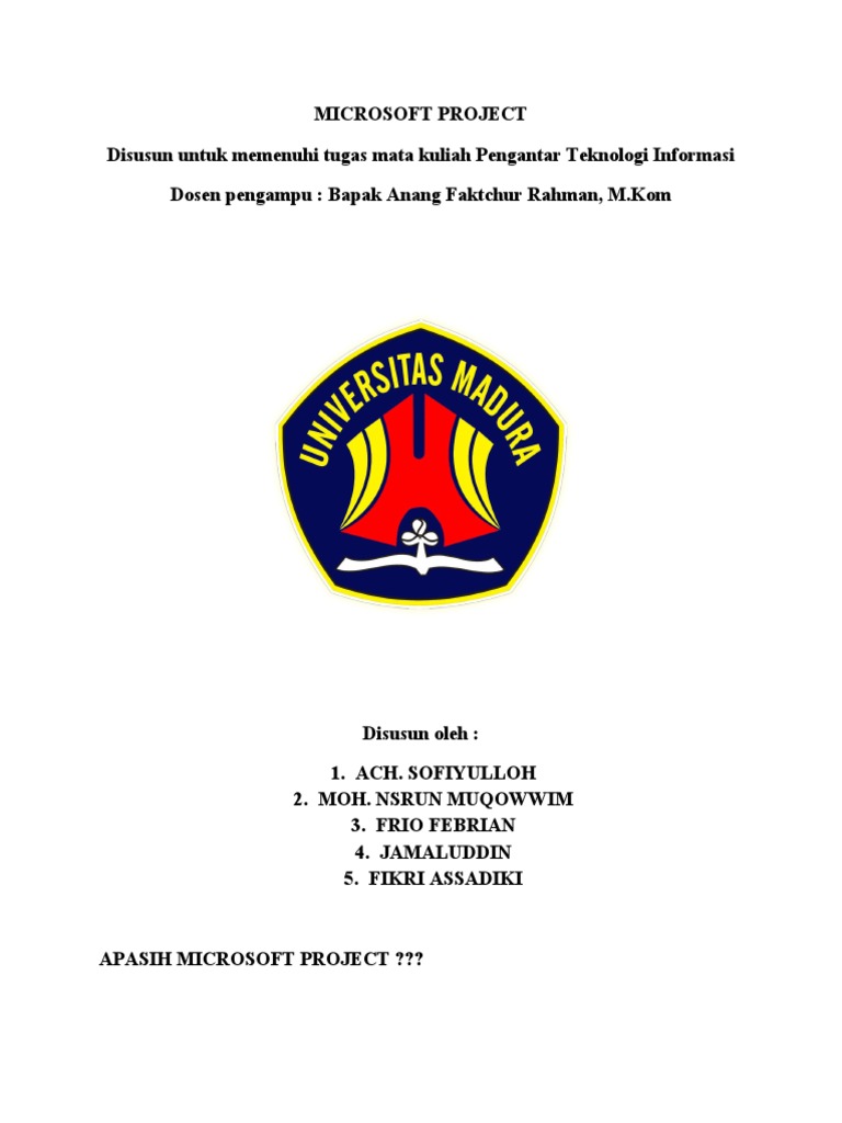 Microsoft Project | PDF | Komputer