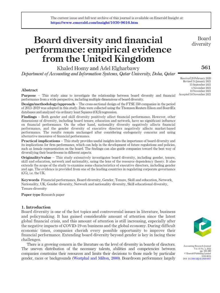 10 1108 - Arj 02 2020 0037 | PDF | Multicollinearity | Dependent And Independent Variables