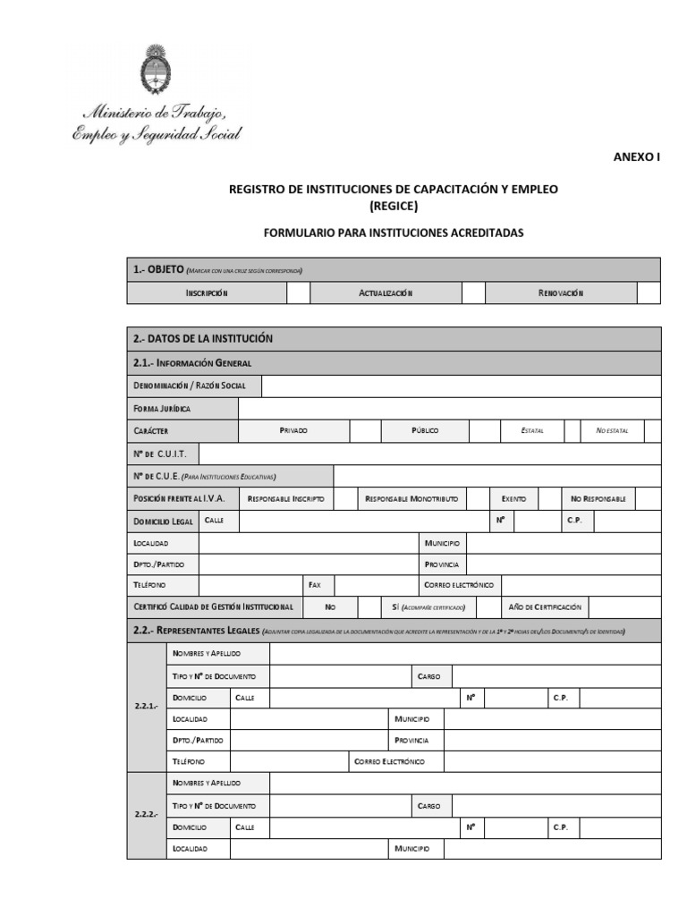 Formulario de Inscripcion en El Regice | PDF | Gobierno | Justicia