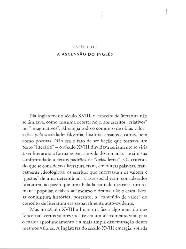 Terry Eagleton - A Ascensão Do Inglês | PDF | Sociologia | Inglaterra