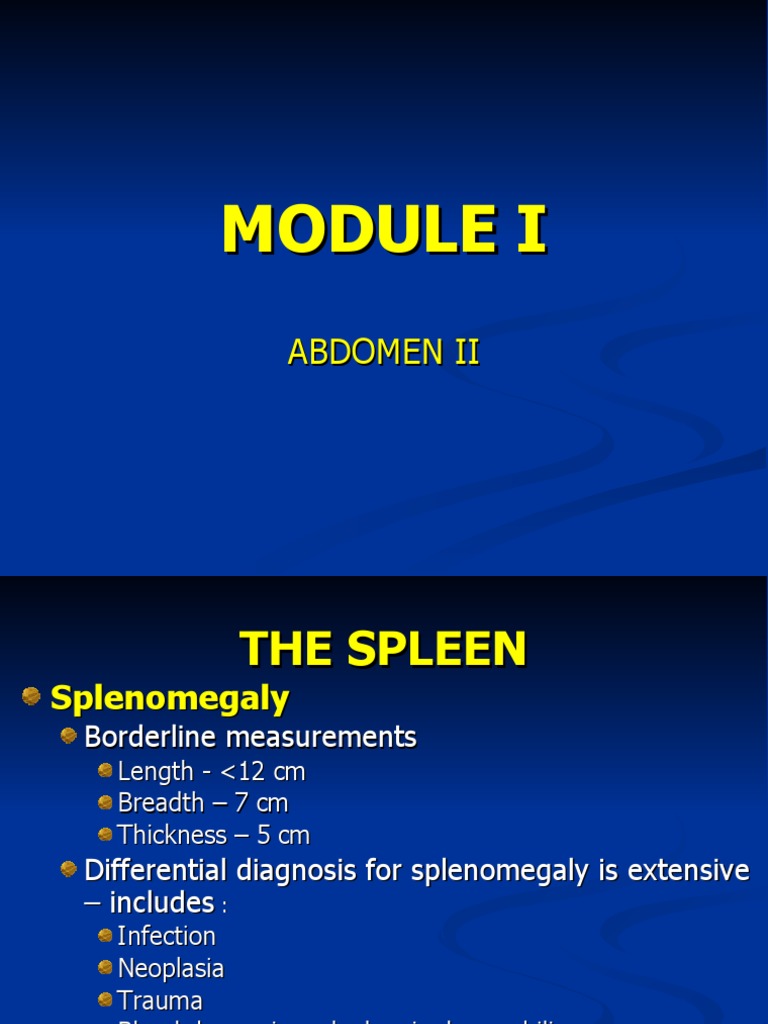 Spleen | PDF | Spleen | Human Diseases And Disorders