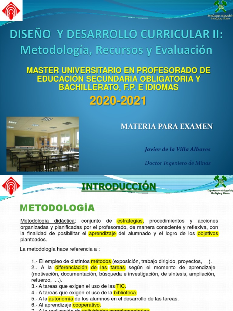 Materia para Examen Máster Profesorado 2020 | Descargar gratis PDF ...