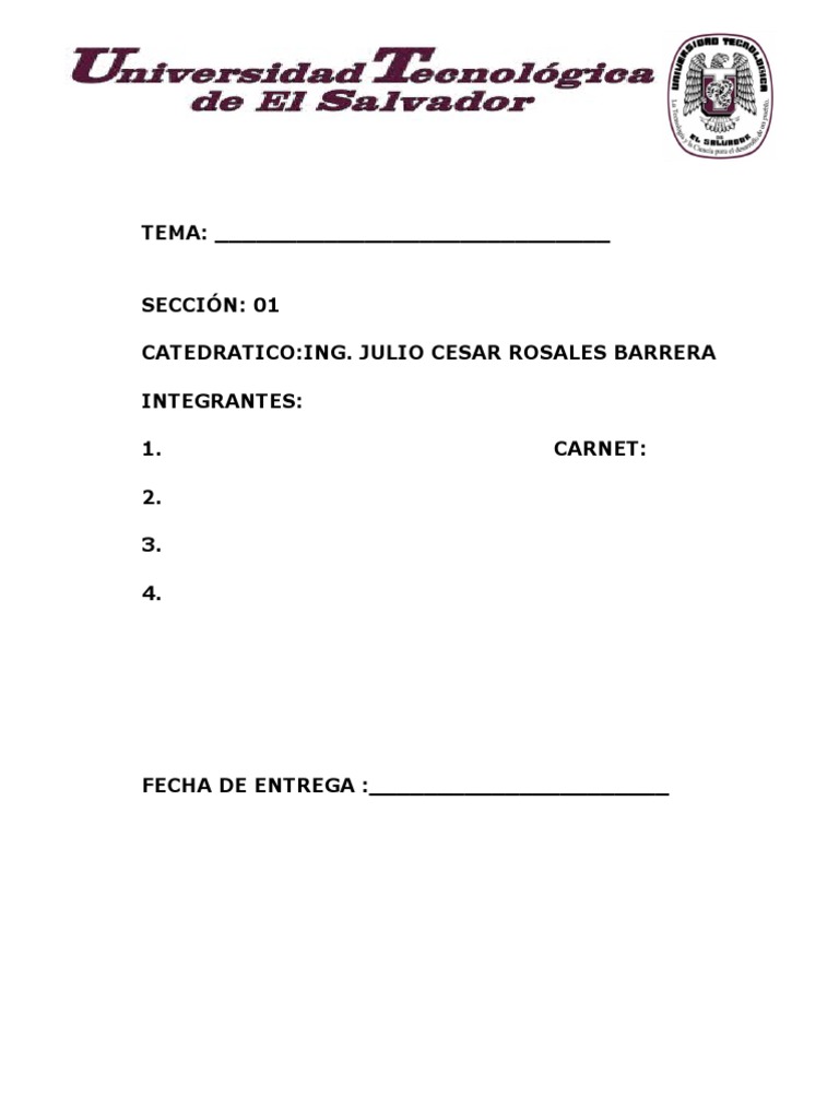 Portada Con Logo Utec | PDF