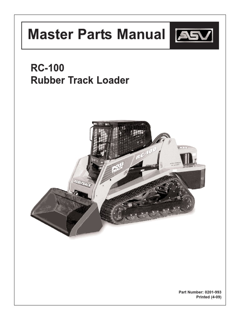 RC-100 Loader Parts Manual | PDF | Screw | Manufactured Goods