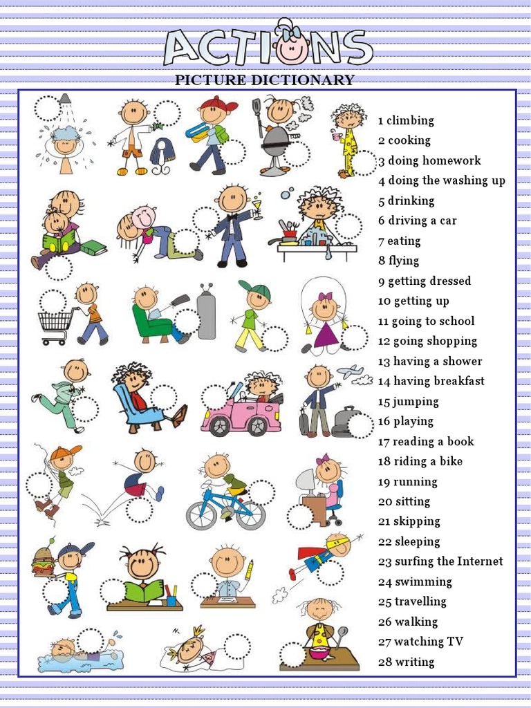 Actions Pictionary | PDF