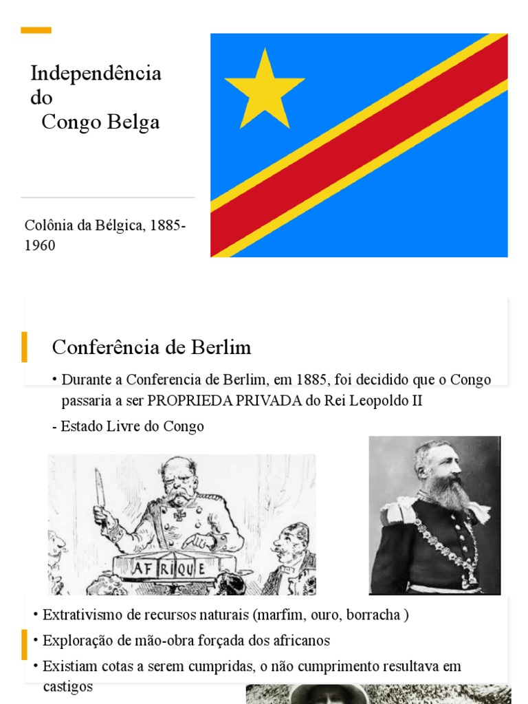 Independência do Congo Belga em 1960 | PDF | República Democrática do ...