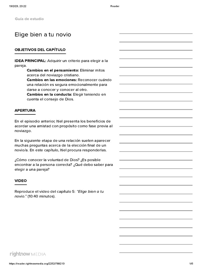 Elige Bien A Tu Novio | PDF | Amor | Dios