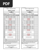 Dtr-Excel Template | PDF