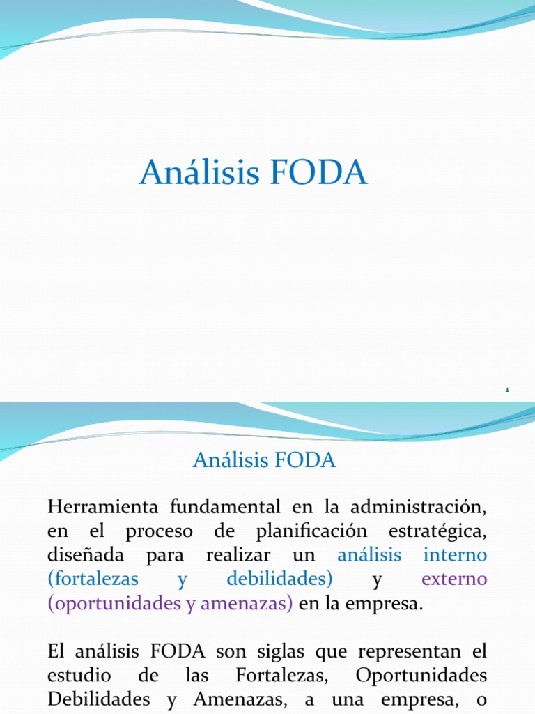 Foda | PDF | Análisis FODA | Contabilidad de costos