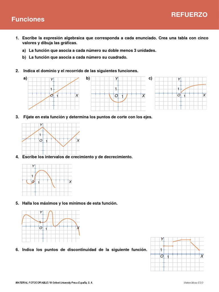Funciones Ref | PDF | Función (Matemáticas) | Matemáticas