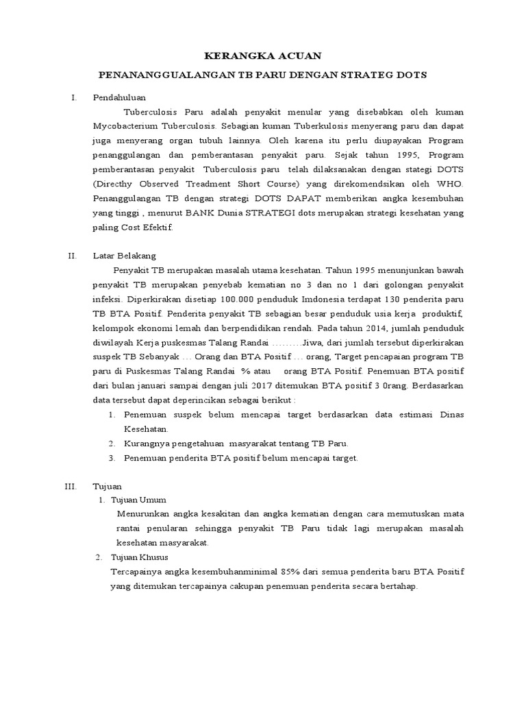 Kak TB Paru 2022 | PDF | Kesehatan Holistik