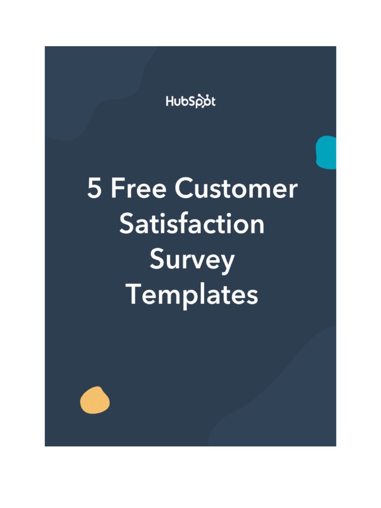 5 Customer Survey Templates | PDF | Customer Satisfaction | Business