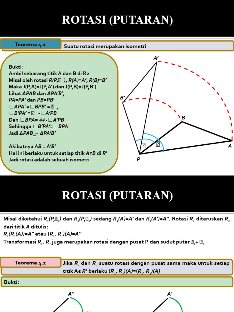 Rotasi dan Isometri dalam R2 | PDF