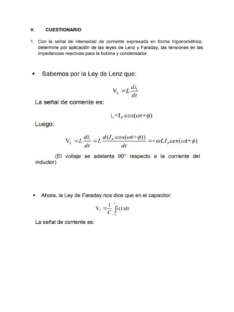 Informe 2 de Laboratorio de Circuitos Electricos 2 | PDF