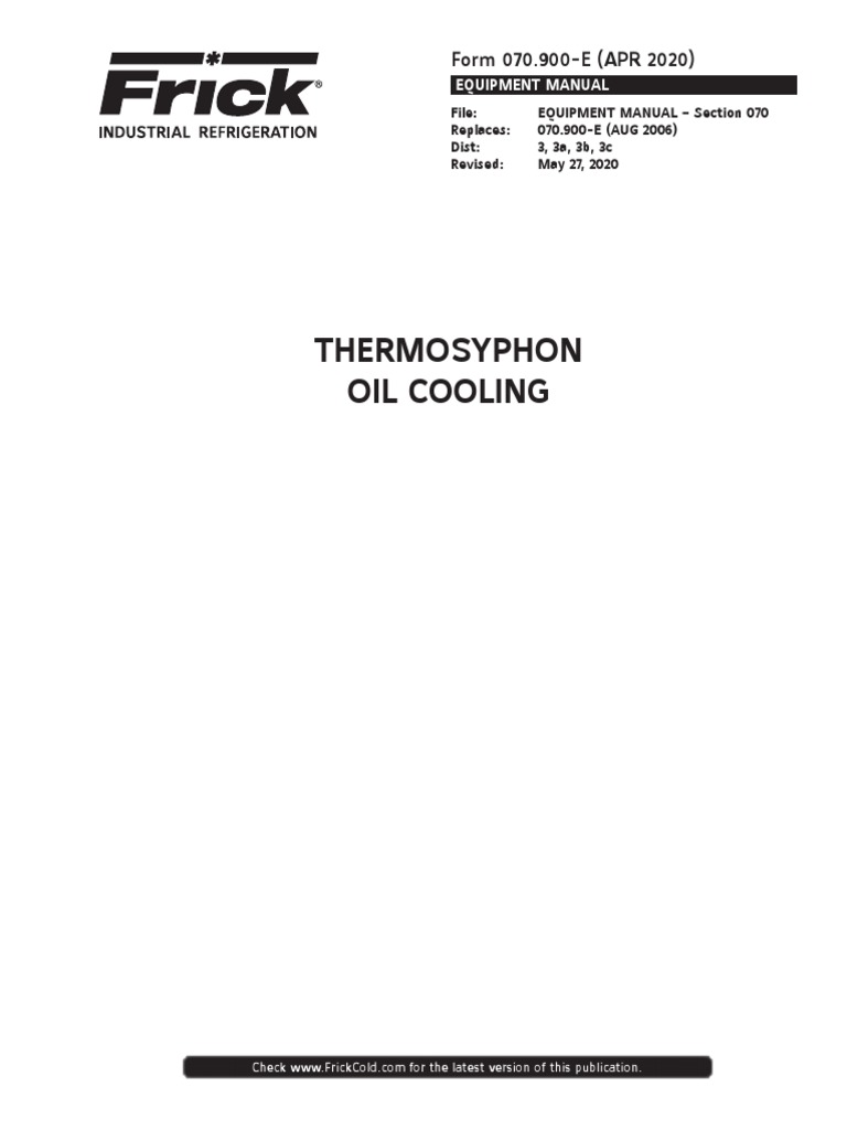 Thermosyphon Oil Cooling | PDF | Heat Exchanger | Liquids