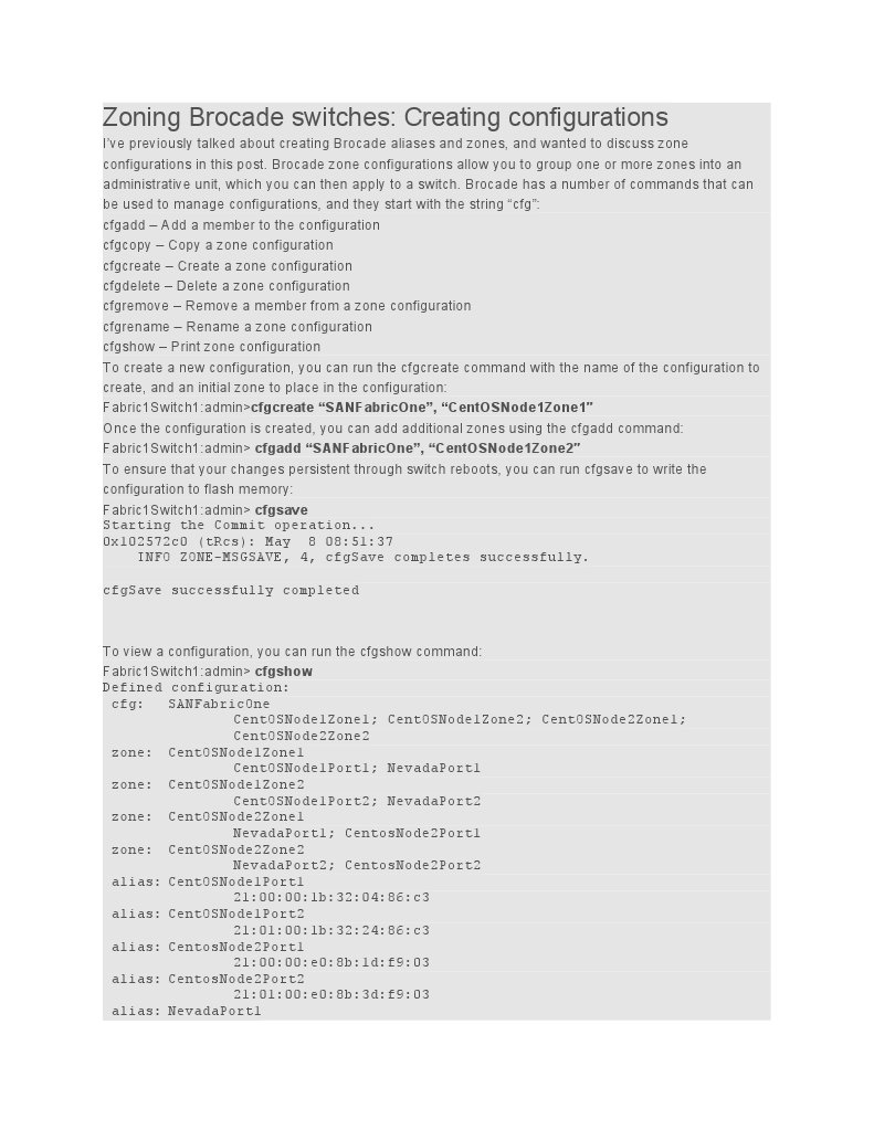Brocade Switch Zone Config Guide | PDF | Areas Of Computer Science ...