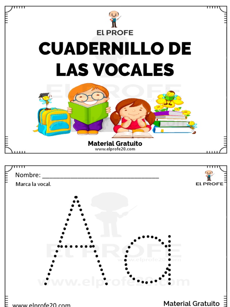 Cuadernillo de Las Vocales | PDF | Artes del Lenguaje y Comunicación