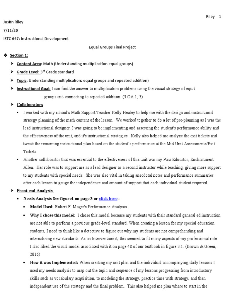 Final Project | PDF | Learning | Mathematics