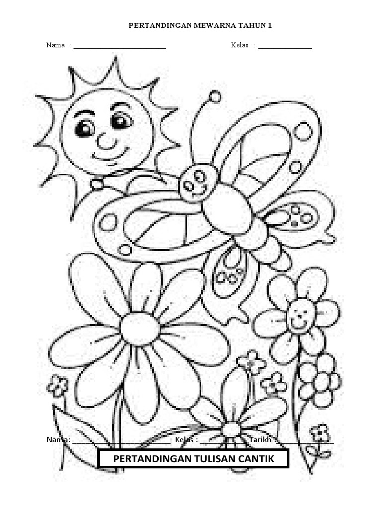 Pertandingan Mewarna Tahun 1 | PDF